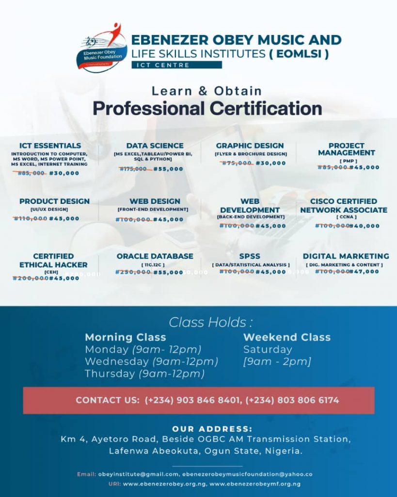 Coming Soon - Ebenezer Obey Music Foundation